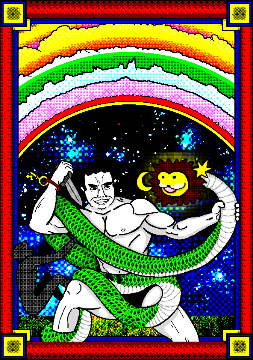 SoyBooru - Post 145401: crescent crescent_and_star dagger demiurge esoteric full_body gnosticism ...